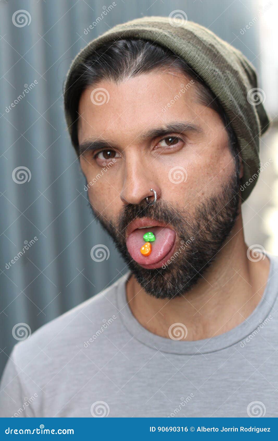 Man Taking Narcotic Recreational Drugs Stock Photo - Image of concept ...