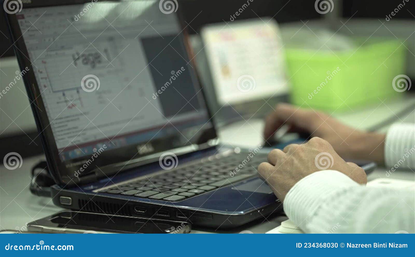 Man Taking Note and Typing on Keyboard - Close Up 2 Stock Footage ...