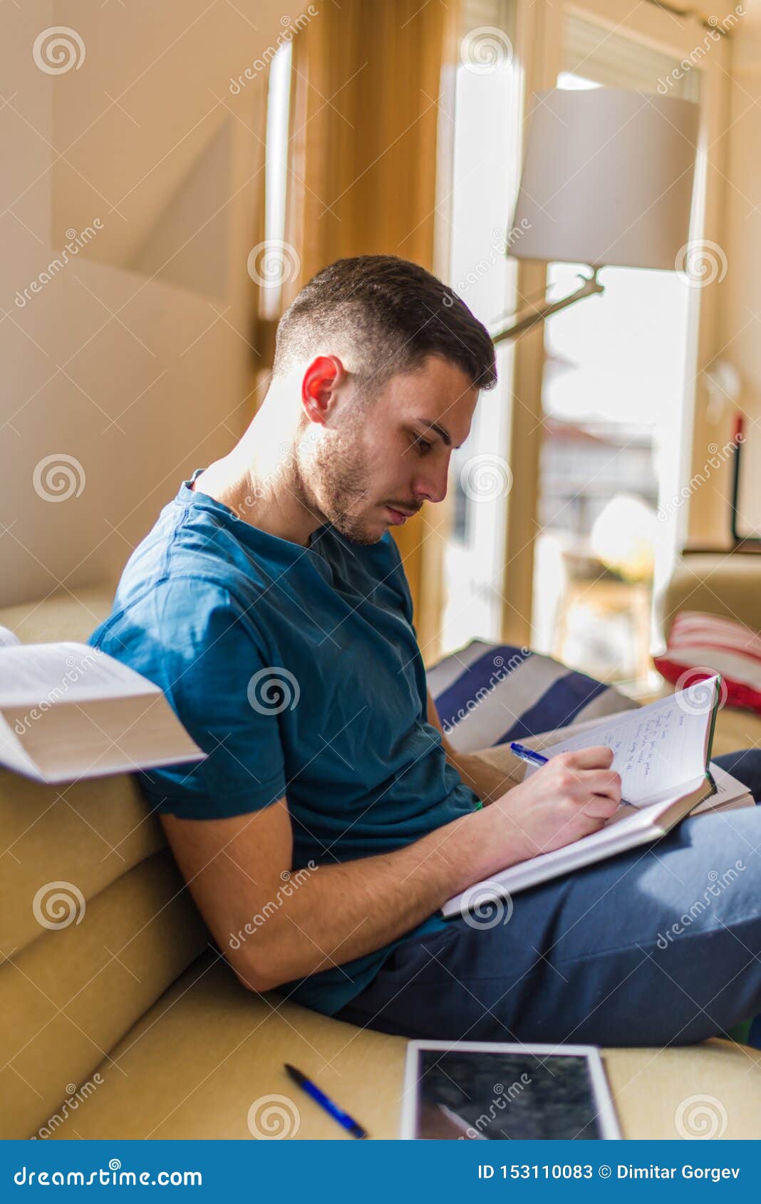 Man taking notes stock image. Image of happy, decoration - 153110083