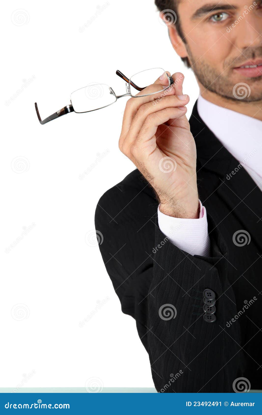 Man taking off his glasses stock image. Image of confident - 23492491