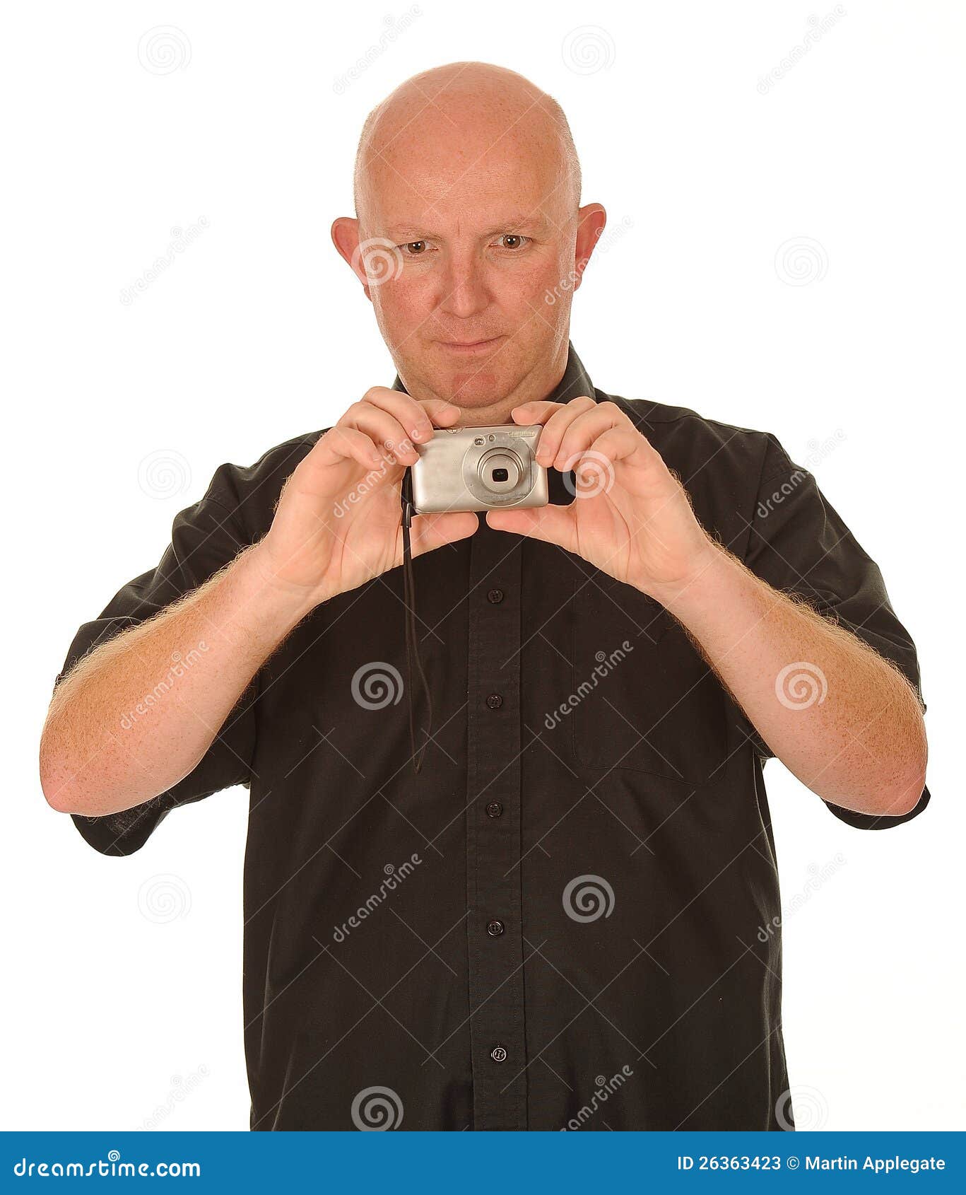 Man taking photograph stock image. Image of black, composes - 26363423