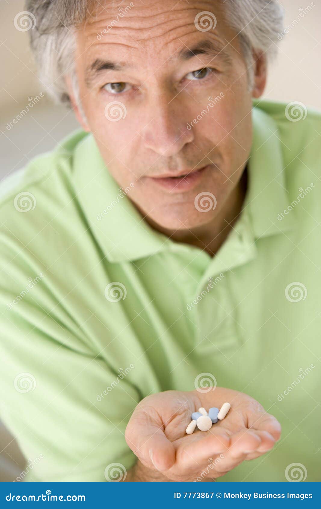 Man Taking Pills stock image. Image of color, drugs, sick - 7773867