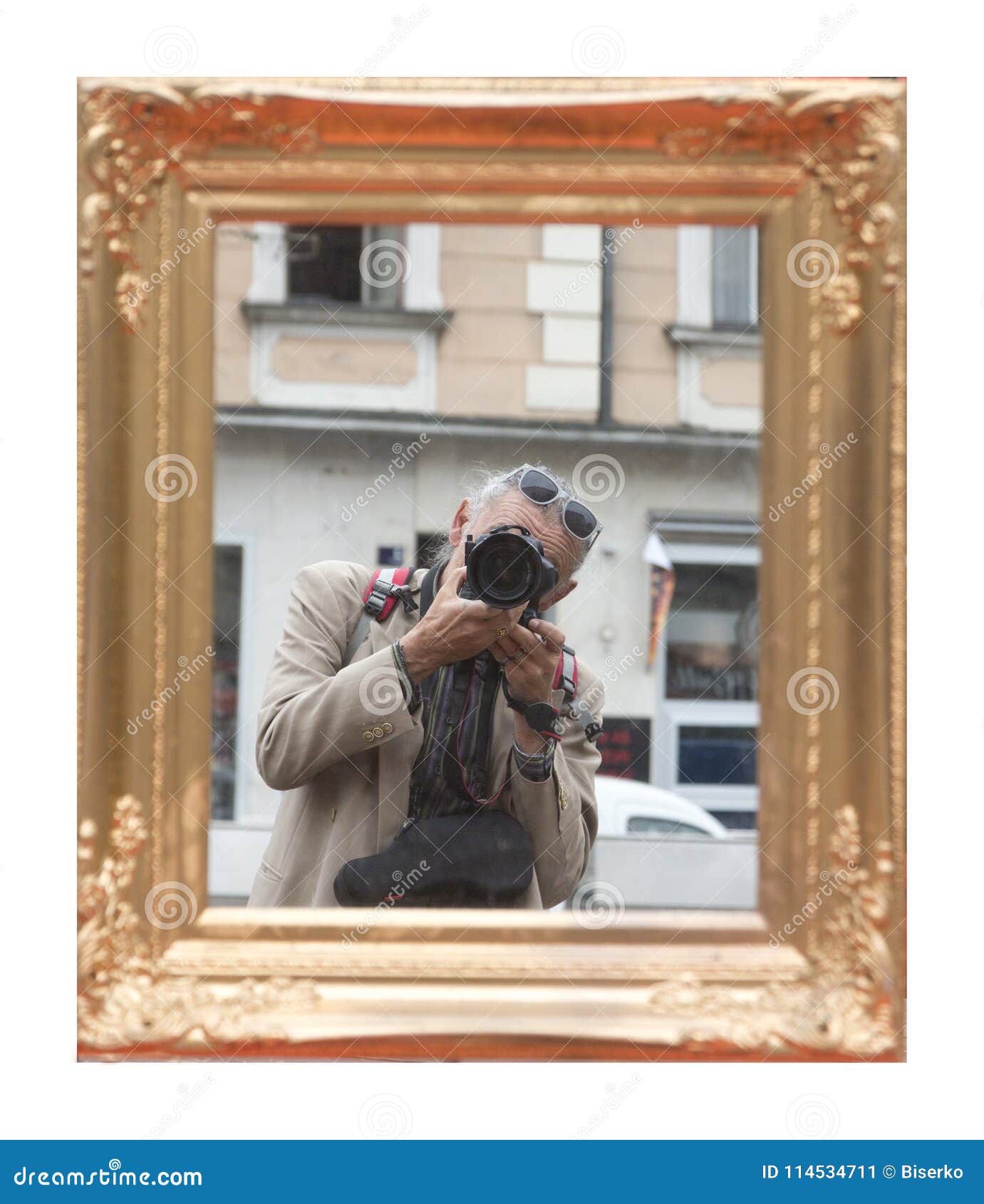 Man taking self portrait stock image. Image of self - 114534711