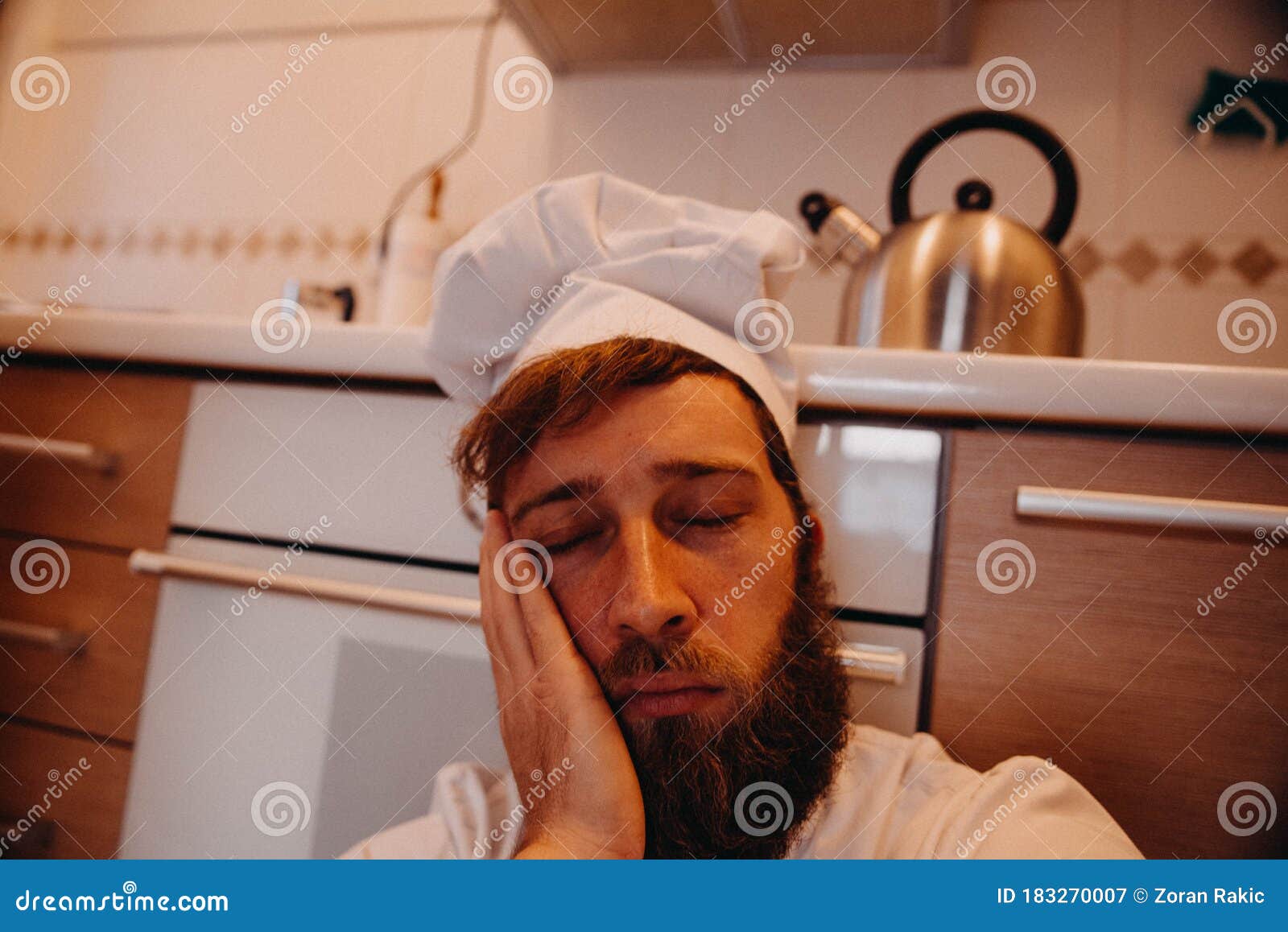 Man Taking Selfie in the Kitchen Stock Image - Image of home, interior ...