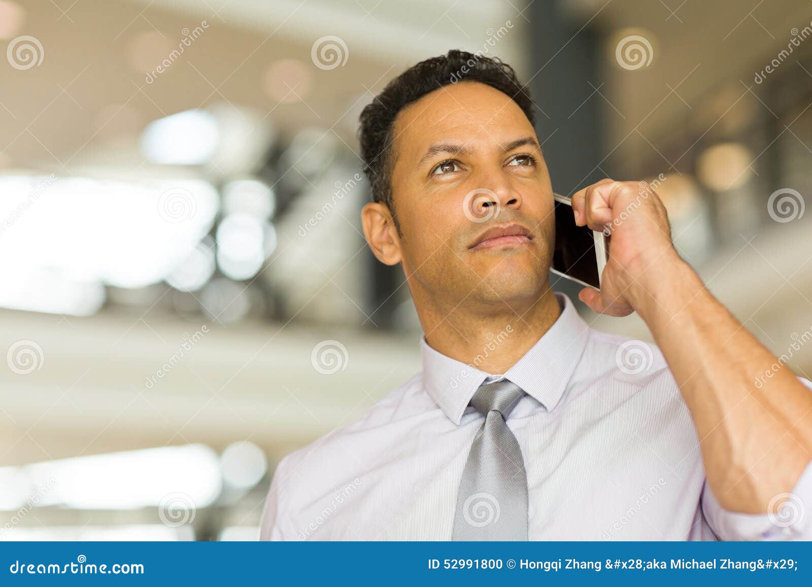 Man talking on cell phone stock photo. Image of elegant - 52991800