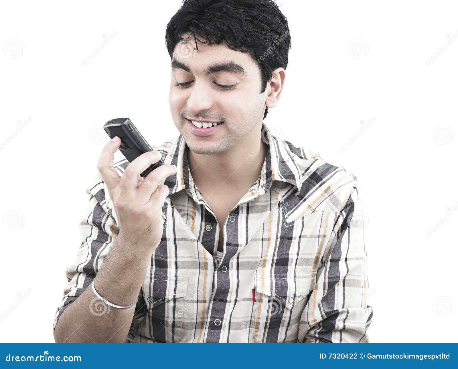 Man Talking on His Cell Phone Stock Photo - Image of handsome ...