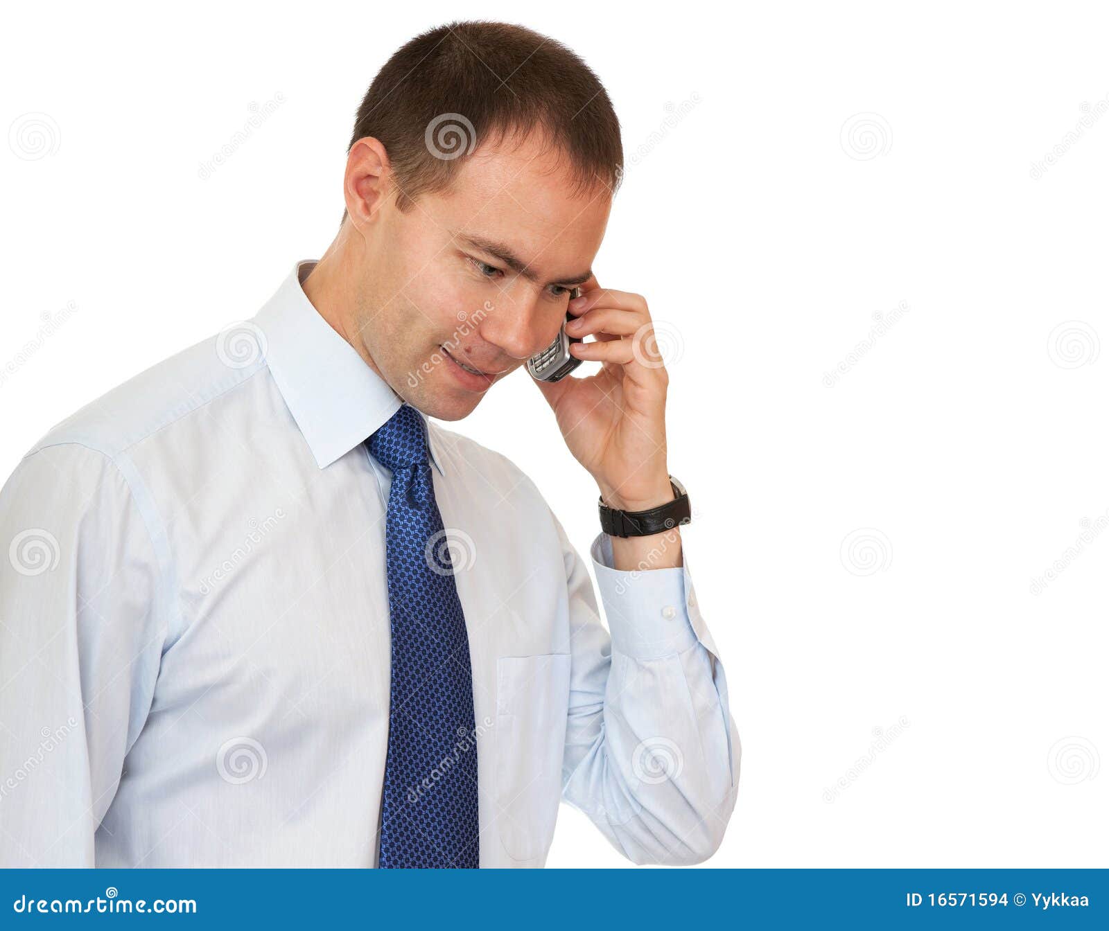 Man Talking on a Mobile Phone. Stock Photo - Image of communication ...
