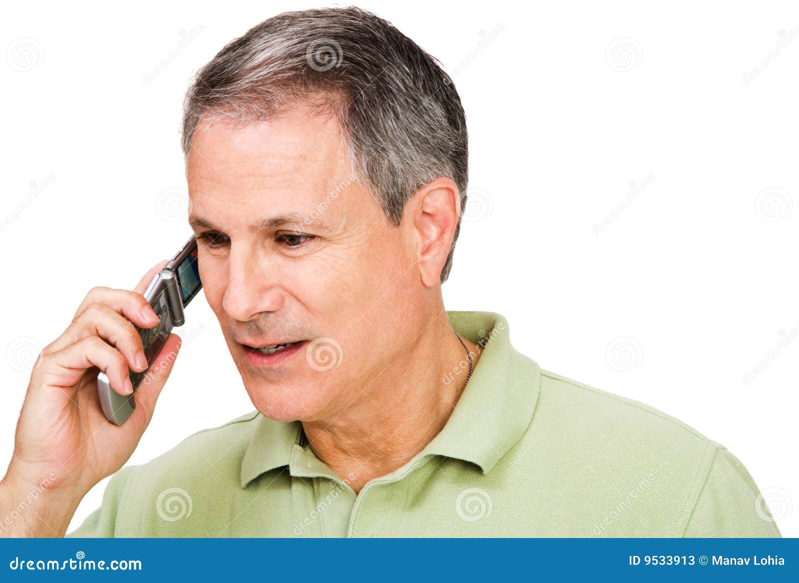 Man Talking on Mobile Phone Stock Image - Image of phoning, clothing ...