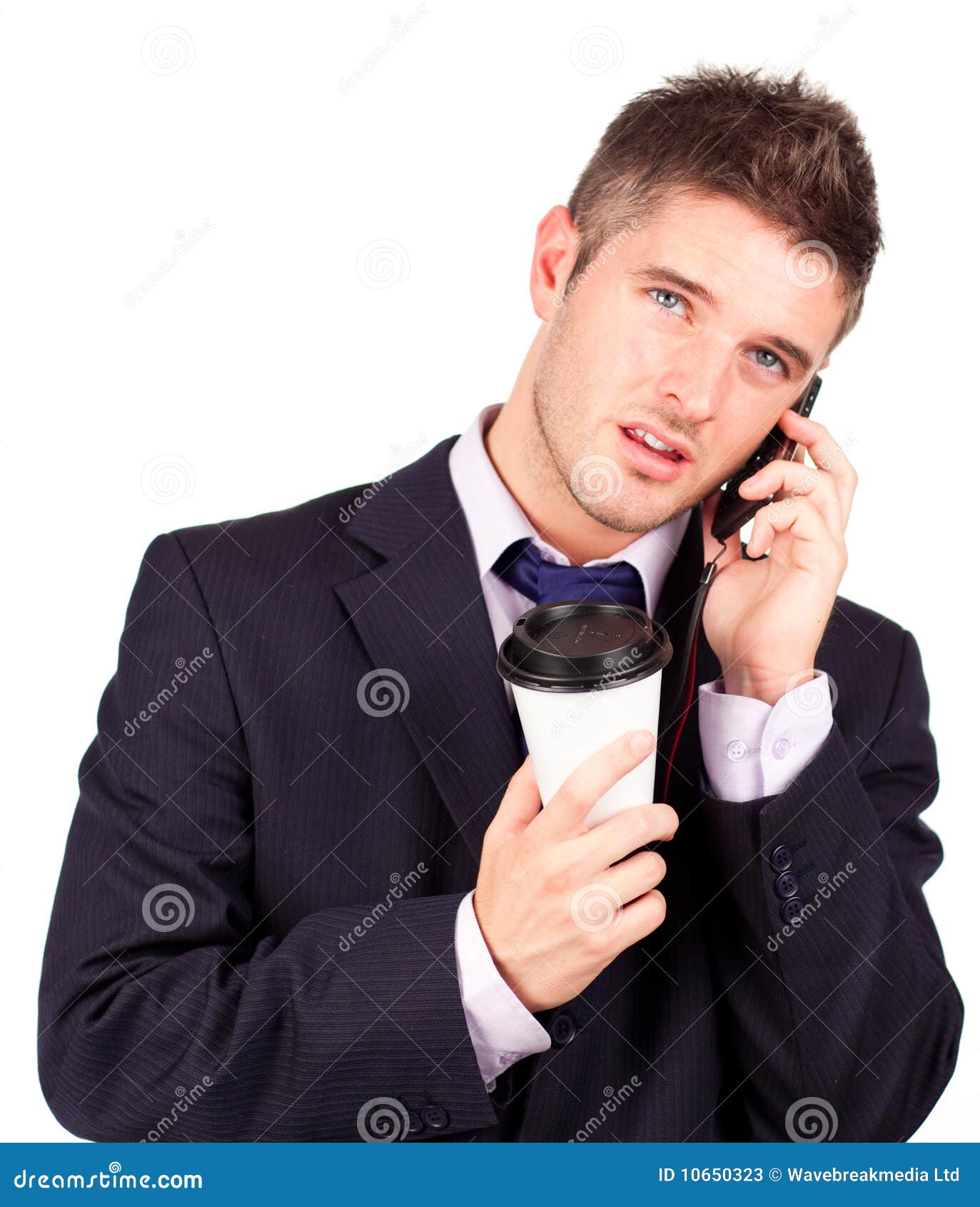 Man talking on the phone stock image. Image of person - 10650323