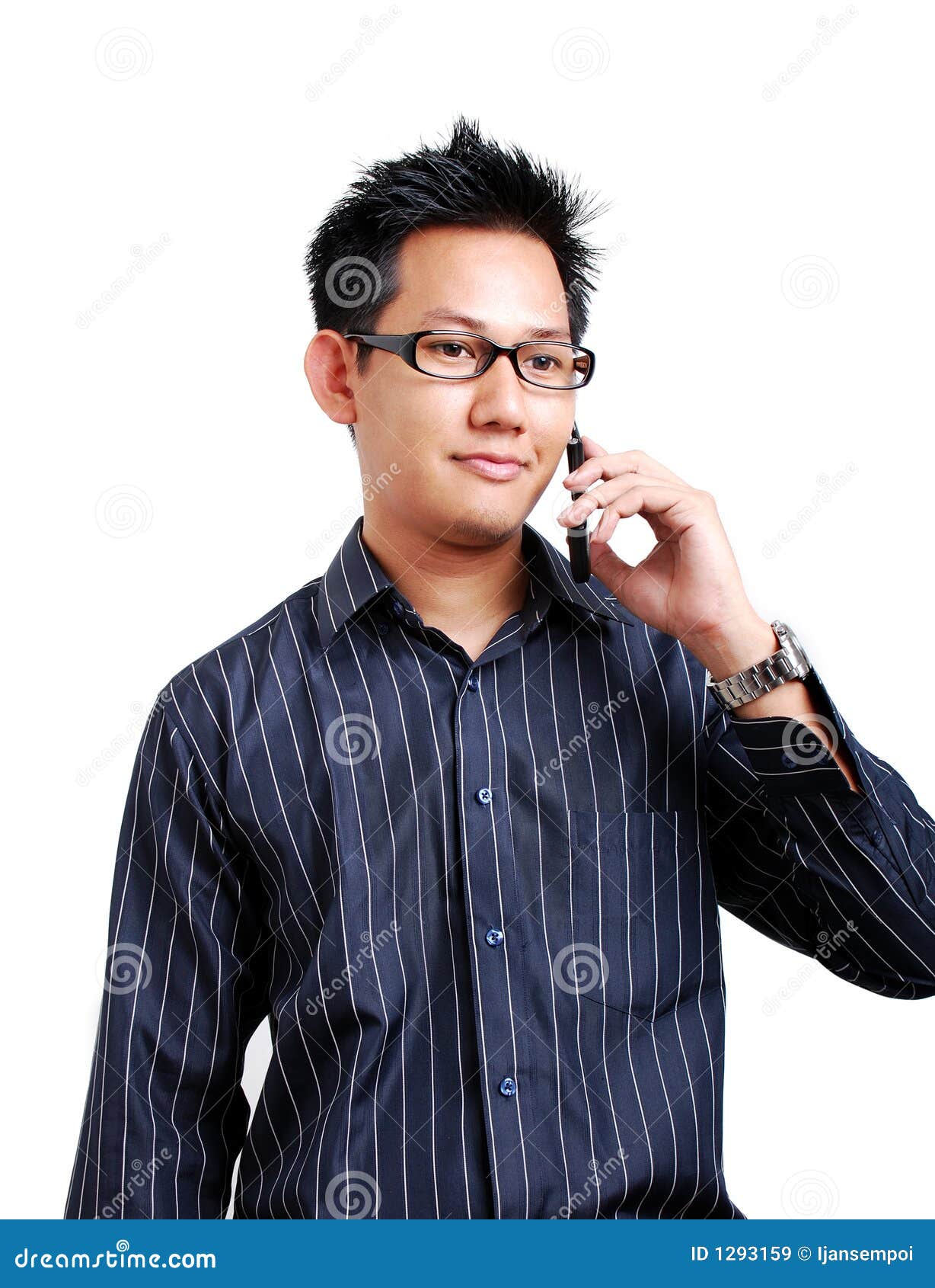 Man talking on the phone stock image. Image of manager - 1293159