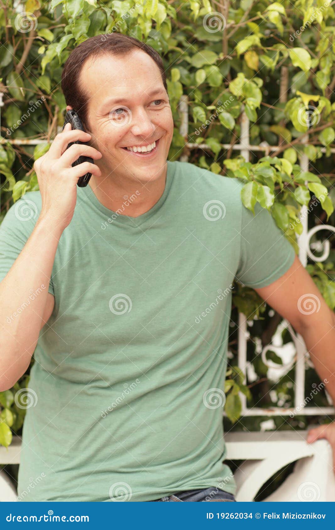 Man talking on the phone stock photo. Image of mature - 19262034