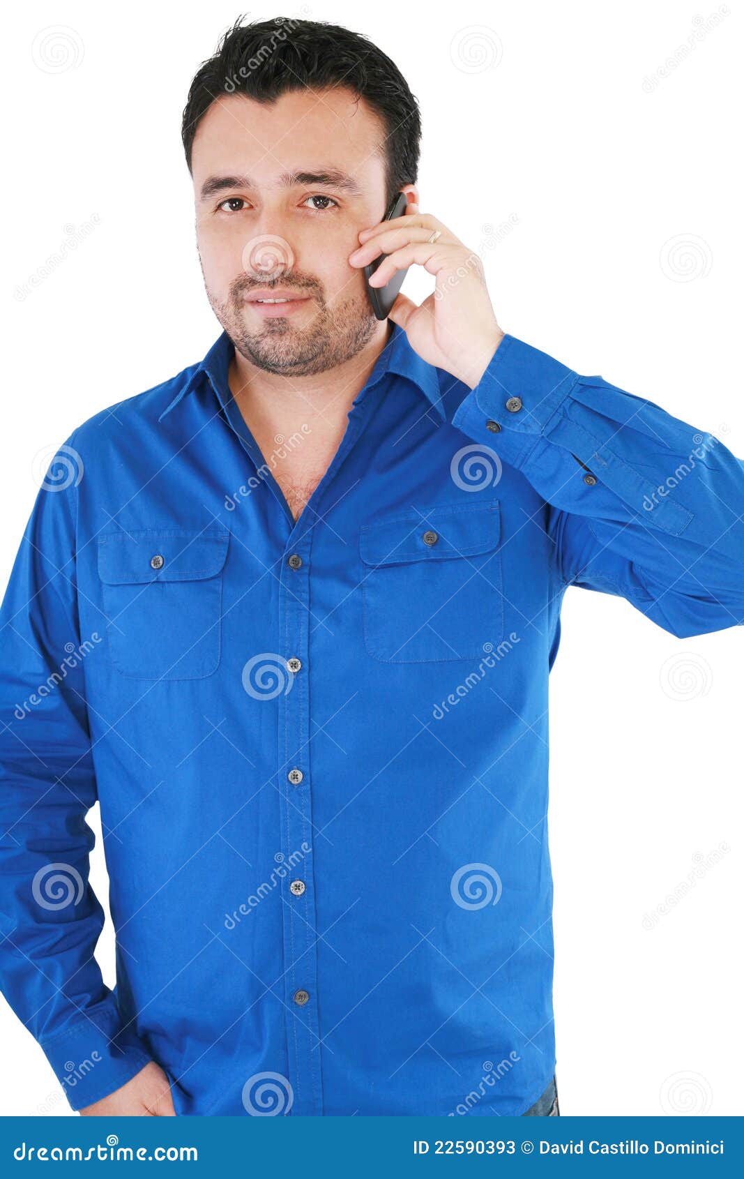 Man talking on the phone stock image. Image of caucasian - 22590393