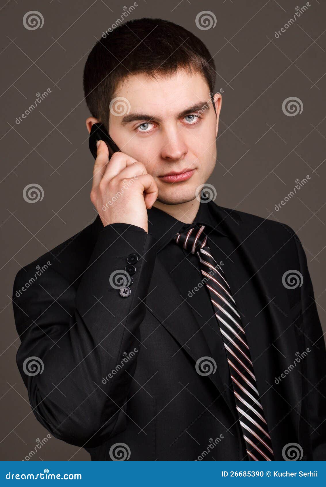 Man talking on phone stock photo. Image of businessman - 26685390