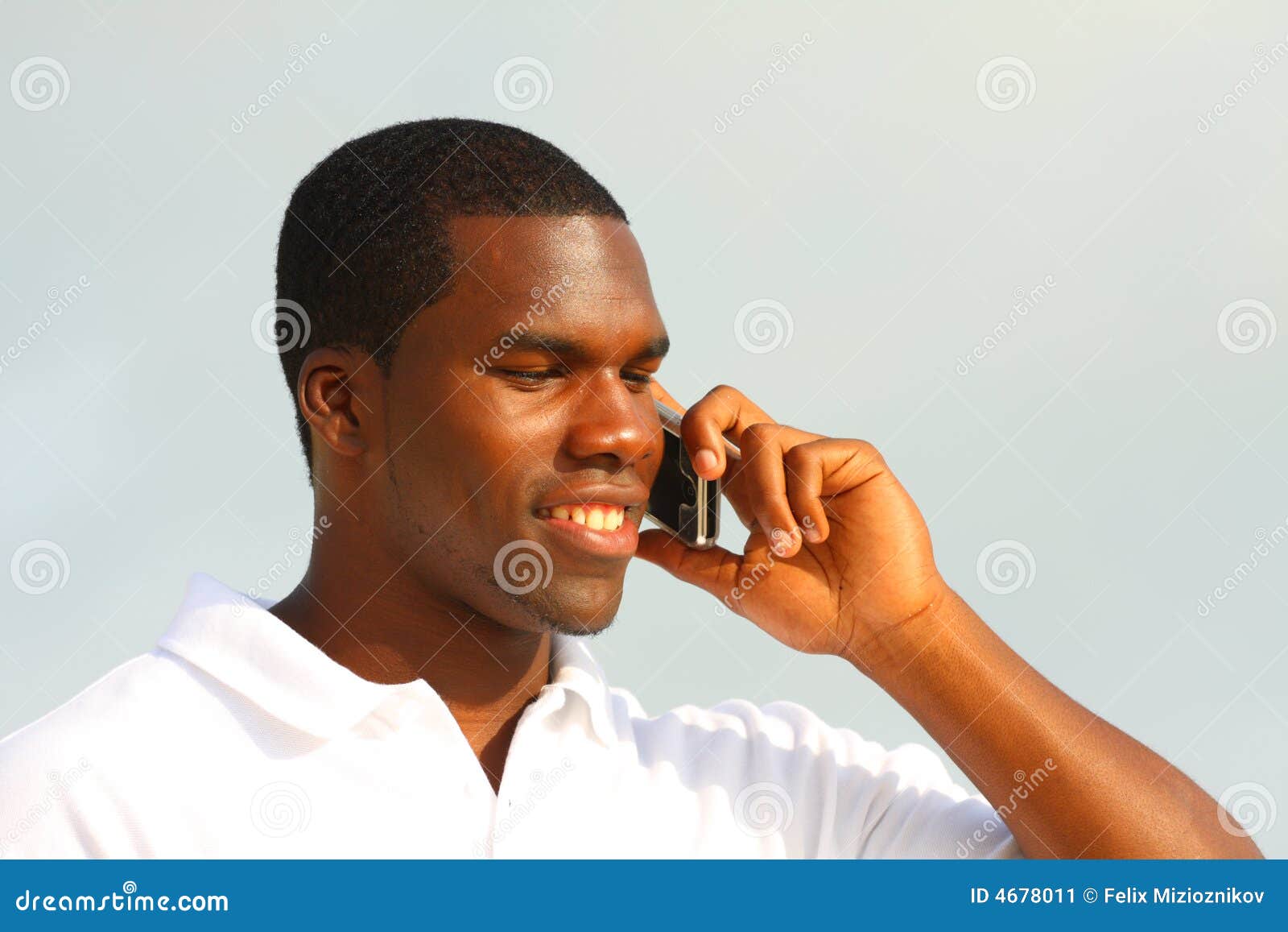 Man talking on the phone stock image. Image of handsome - 4678011