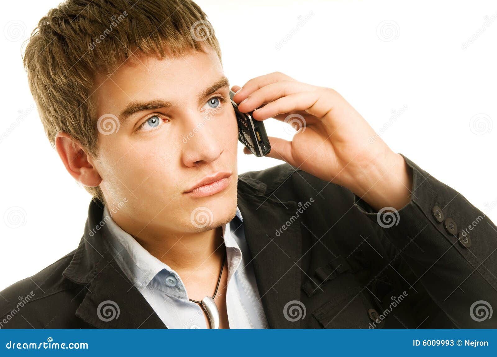 Man talking on the phone stock image. Image of people - 6009993
