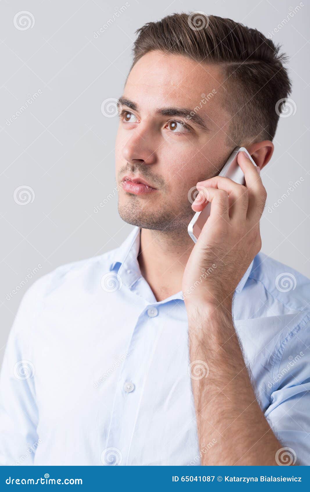 Man talking on the phone stock image. Image of talk, smartphone - 65041087