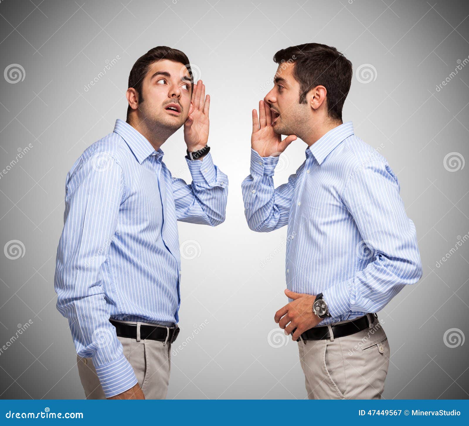 Man talking to himself stock image. Image of psychosis - 47449567