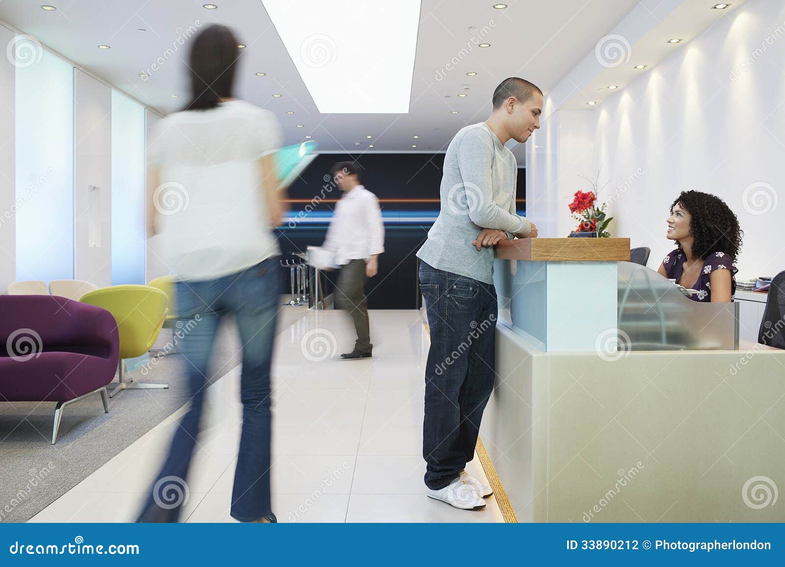 Walking To Receptionist Desk Photos - Free & Royalty-Free Stock Photos ...