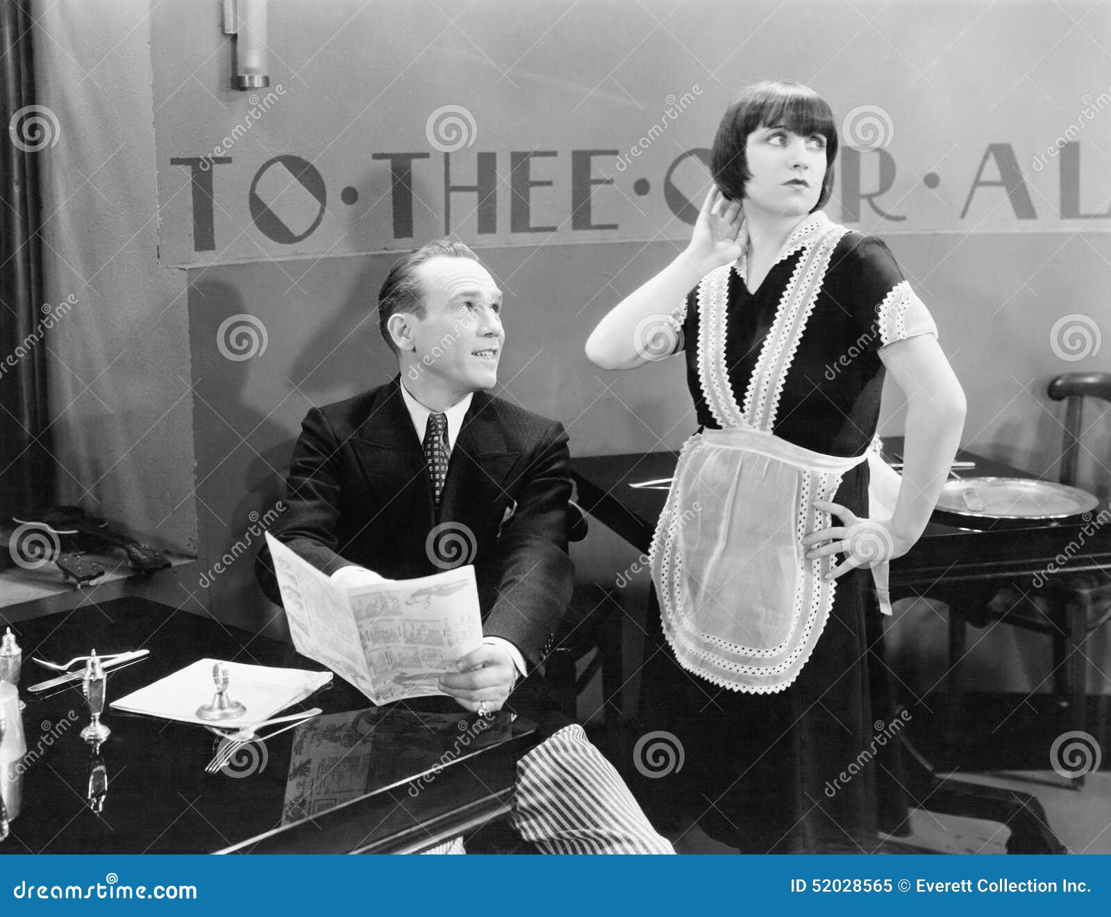 Waitress Man Retro Stock Photos - Free & Royalty-Free Stock Photos from ...