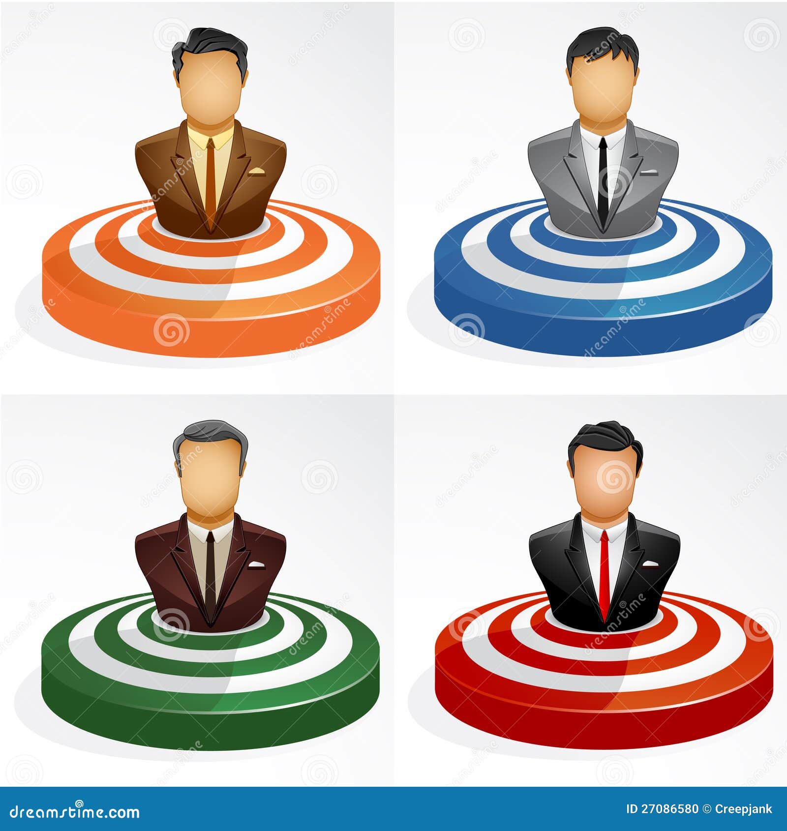 Man of Target stock illustration. Illustration of ideas - 27086580