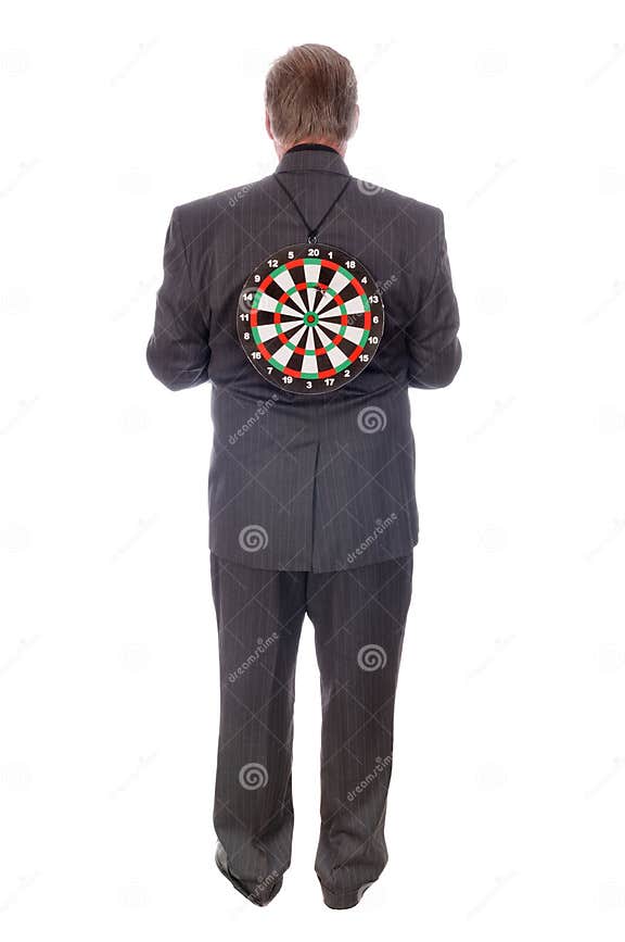 Man with target on back stock image. Image of isolated - 45756823