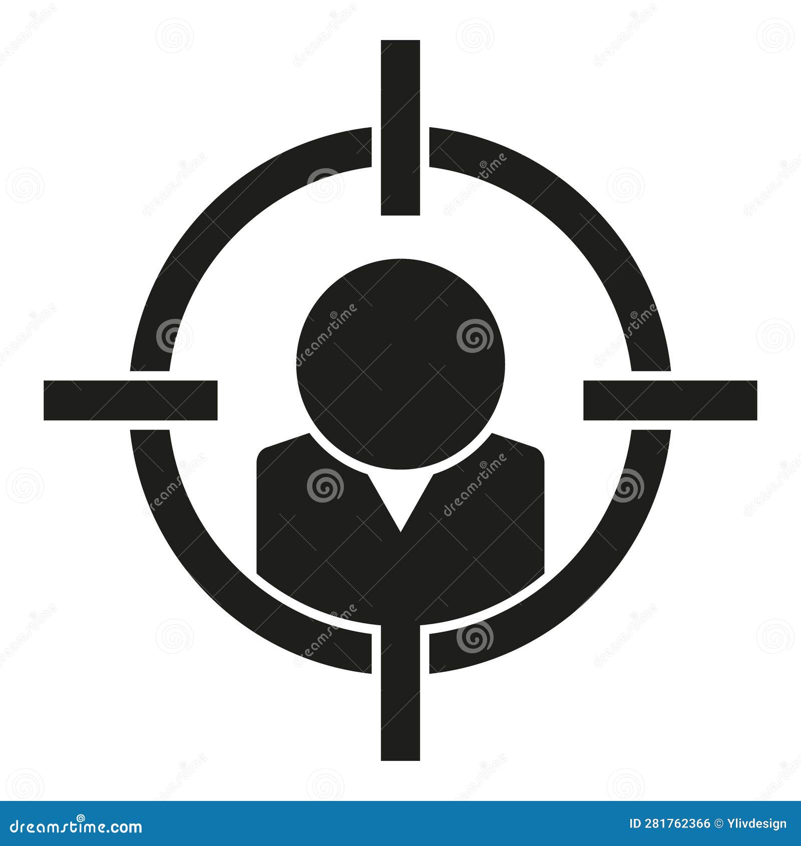 Man Target Icon Simple Vector. Staff Career Stock Vector - Illustration ...