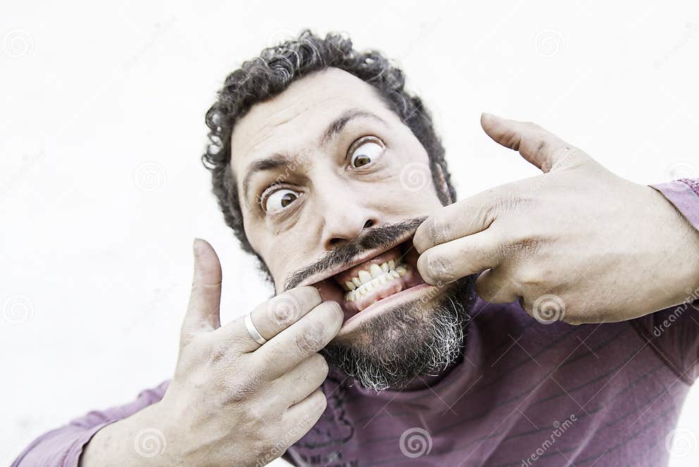 Man Teasing stock image. Image of funny, facial, beautiful - 80512201