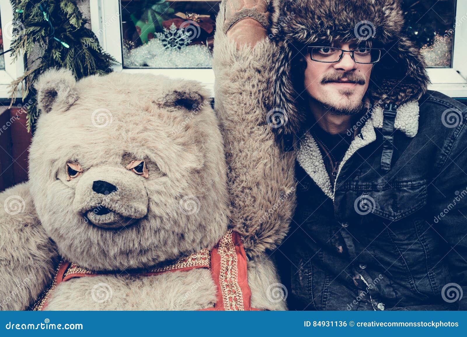 Man With Teddy Bear Picture. Image: 84931136