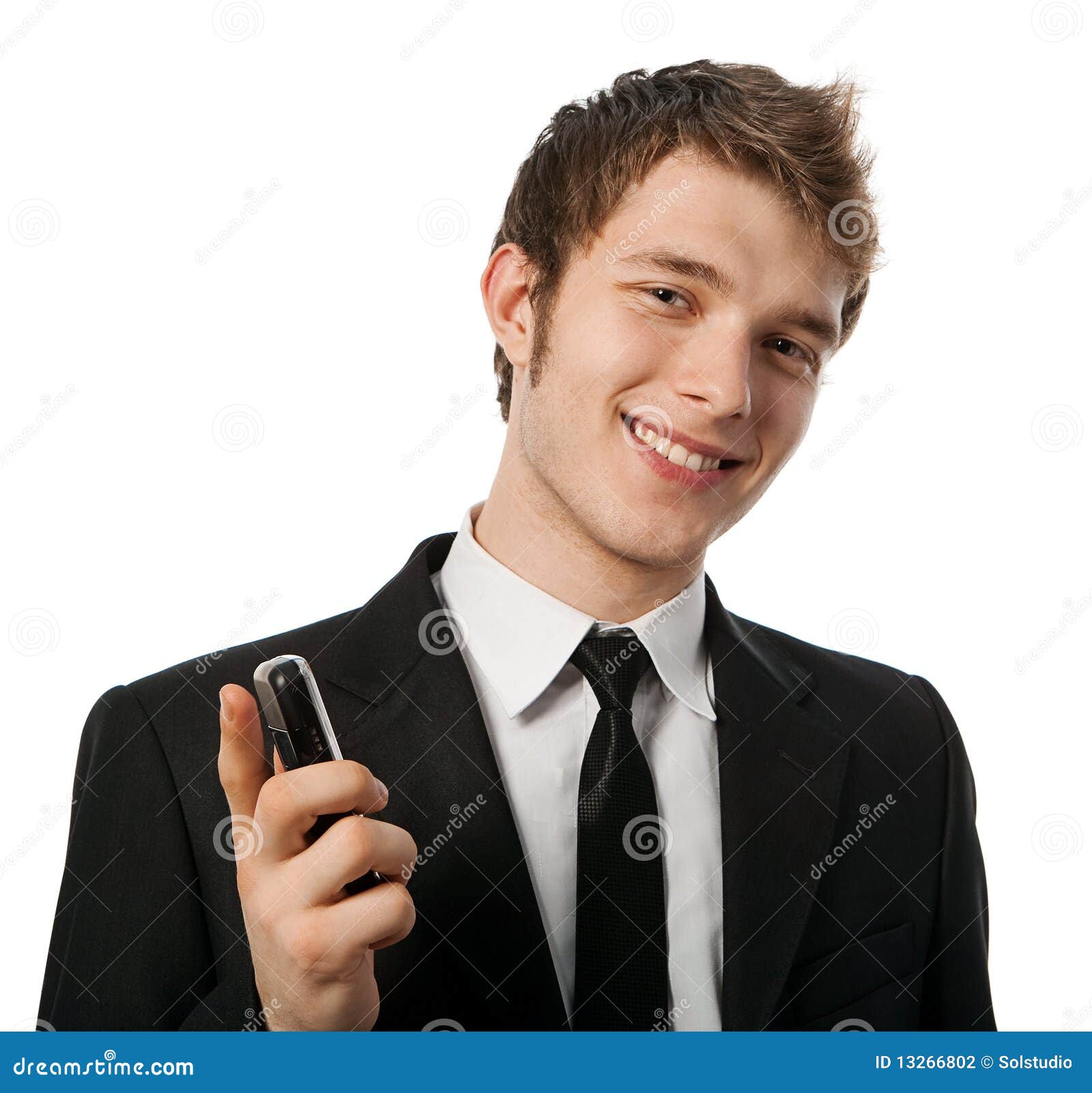 Man with a telephone stock photo. Image of customer, worker - 13266802