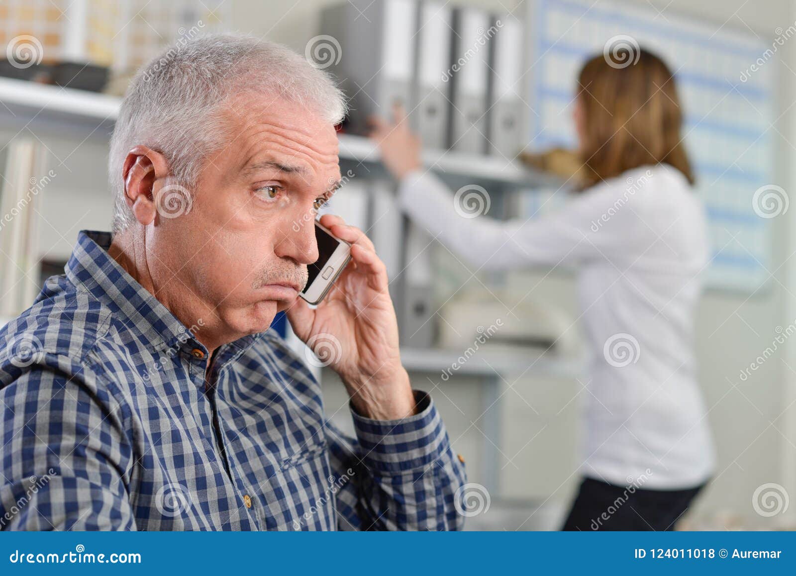Man on Telephone Exasperated Expression Stock Photo - Image of call ...