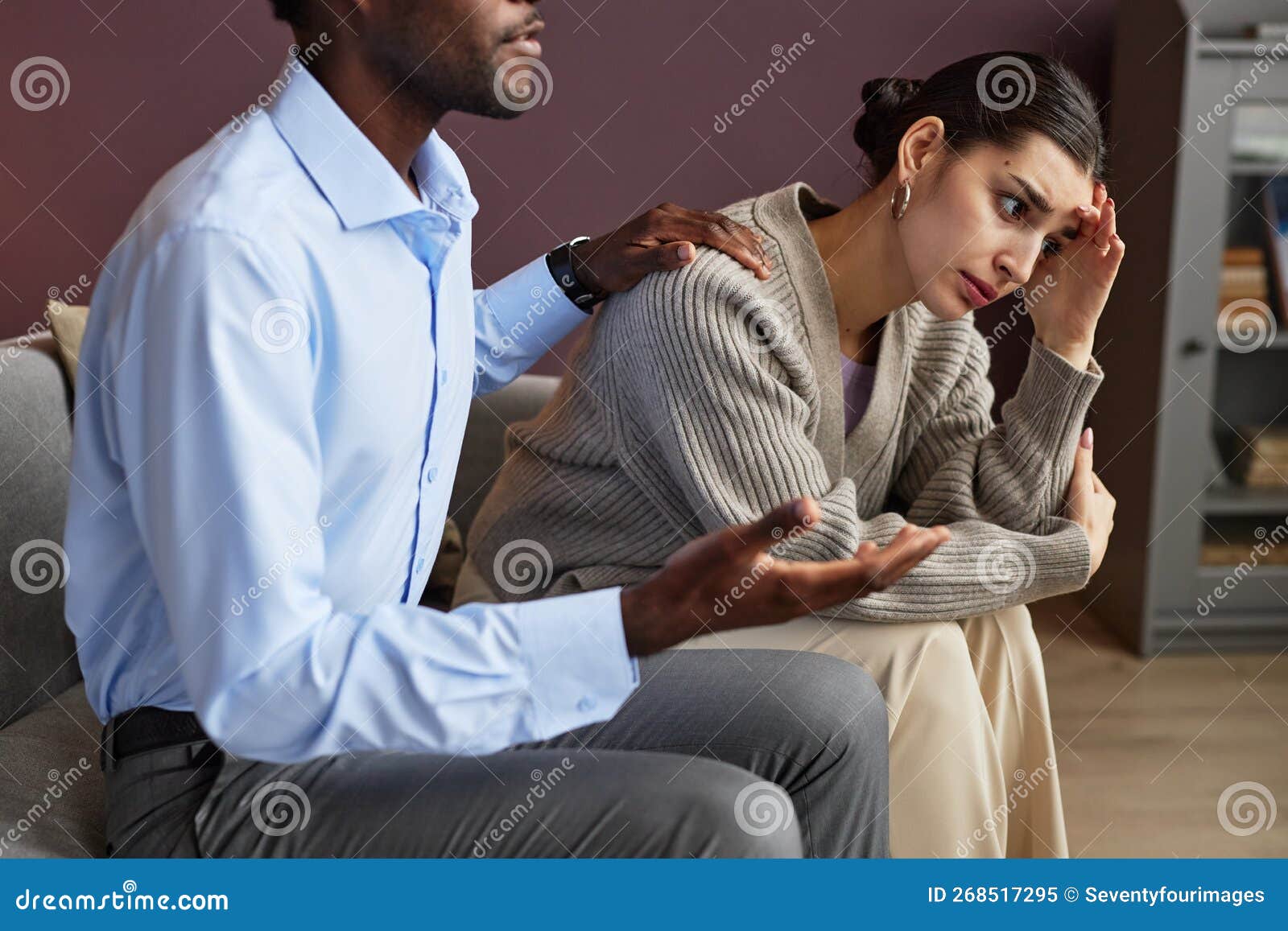Problems in Family Relationship Stock Image - Image of doctor, conflict ...