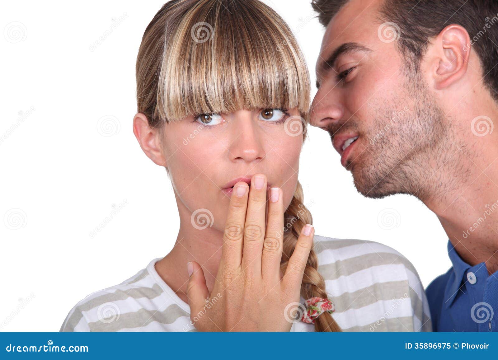 Man telling a secret stock image. Image of private, confidential - 35896975