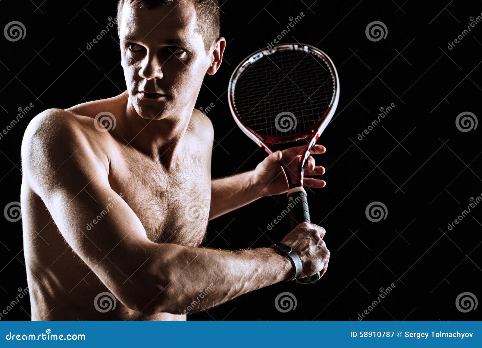 Man, tennis player stock image. Image of play, player - 58910787