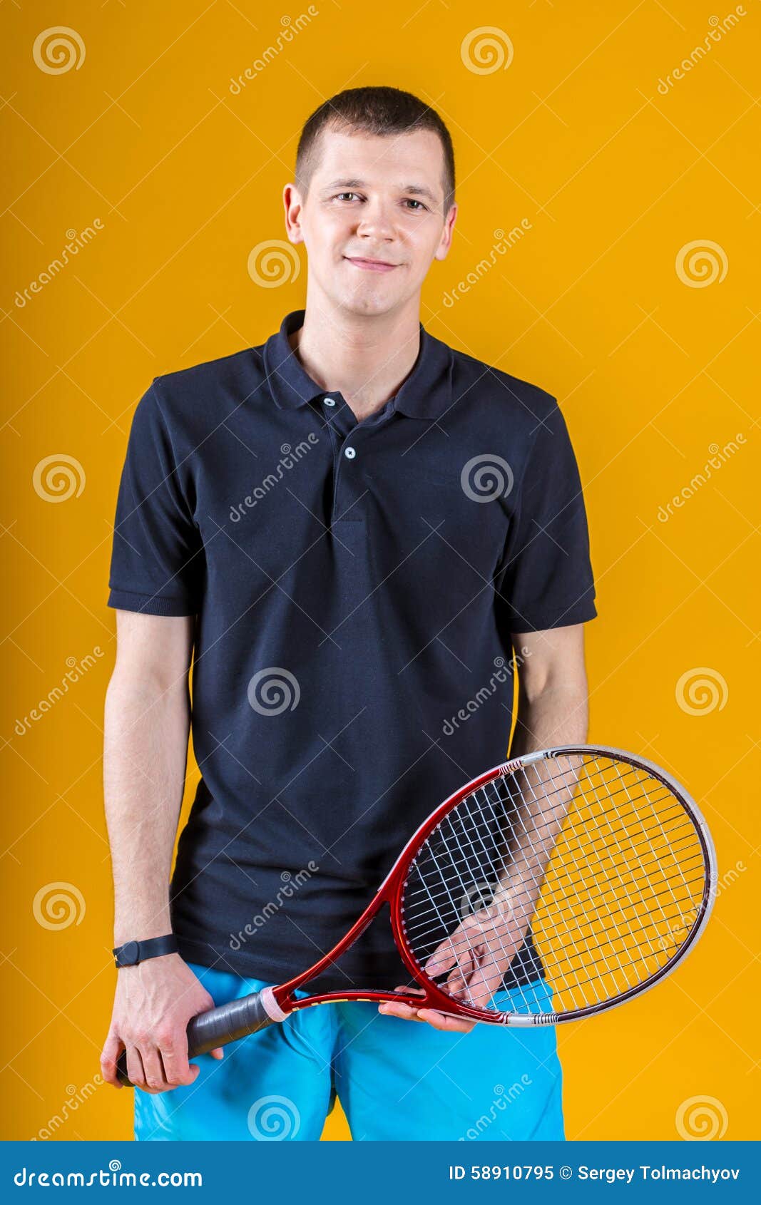 Man, tennis player stock image. Image of caucasian, player - 58910795