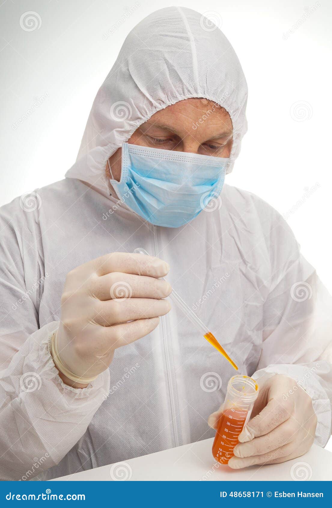 Man testing lab sample stock image. Image of chemicals - 48658171