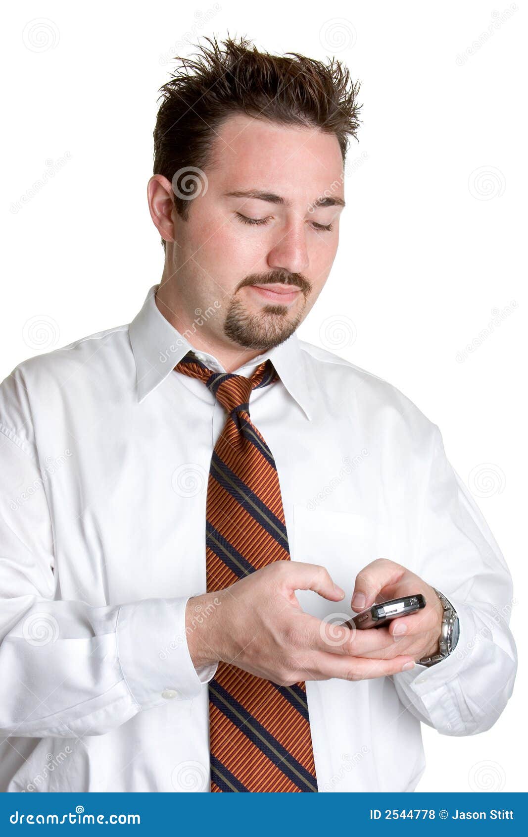 Man Text Messaging stock photo. Image of internet, person - 2544778