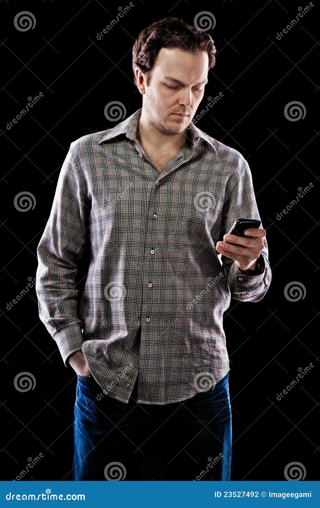 Man texting stock photo. Image of business, handsome - 23527492
