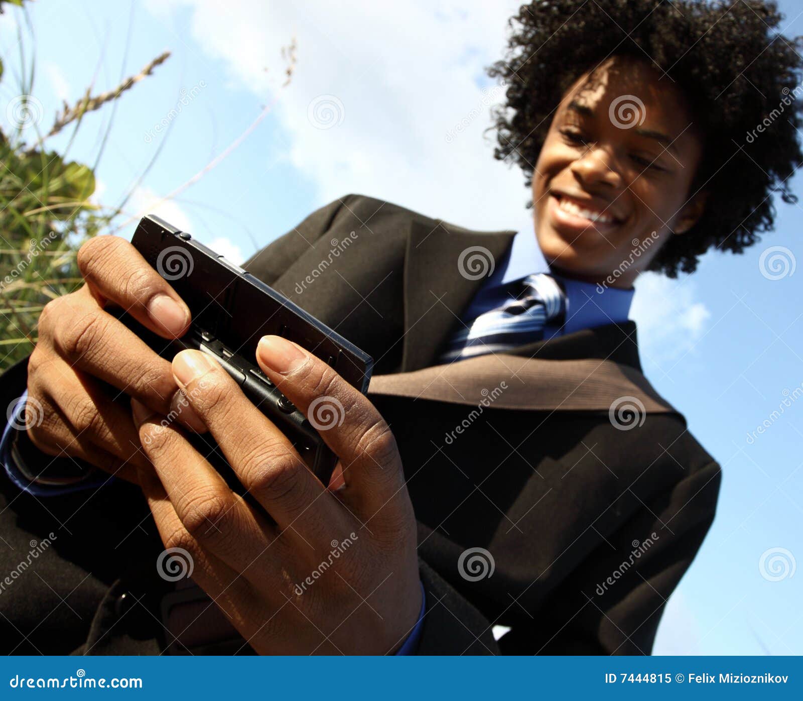 Man texting stock image. Image of tool, tools, person - 7444815