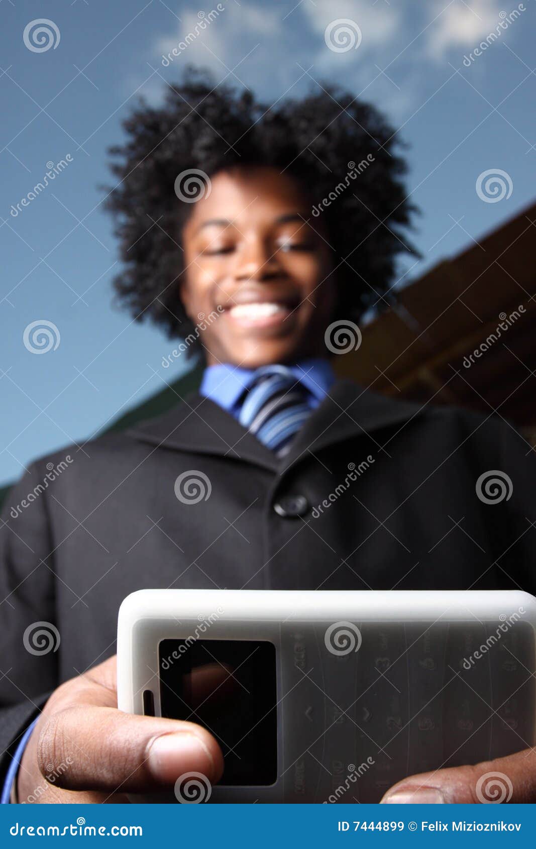 Man texting stock image. Image of cell, hands, happy, male - 7444899