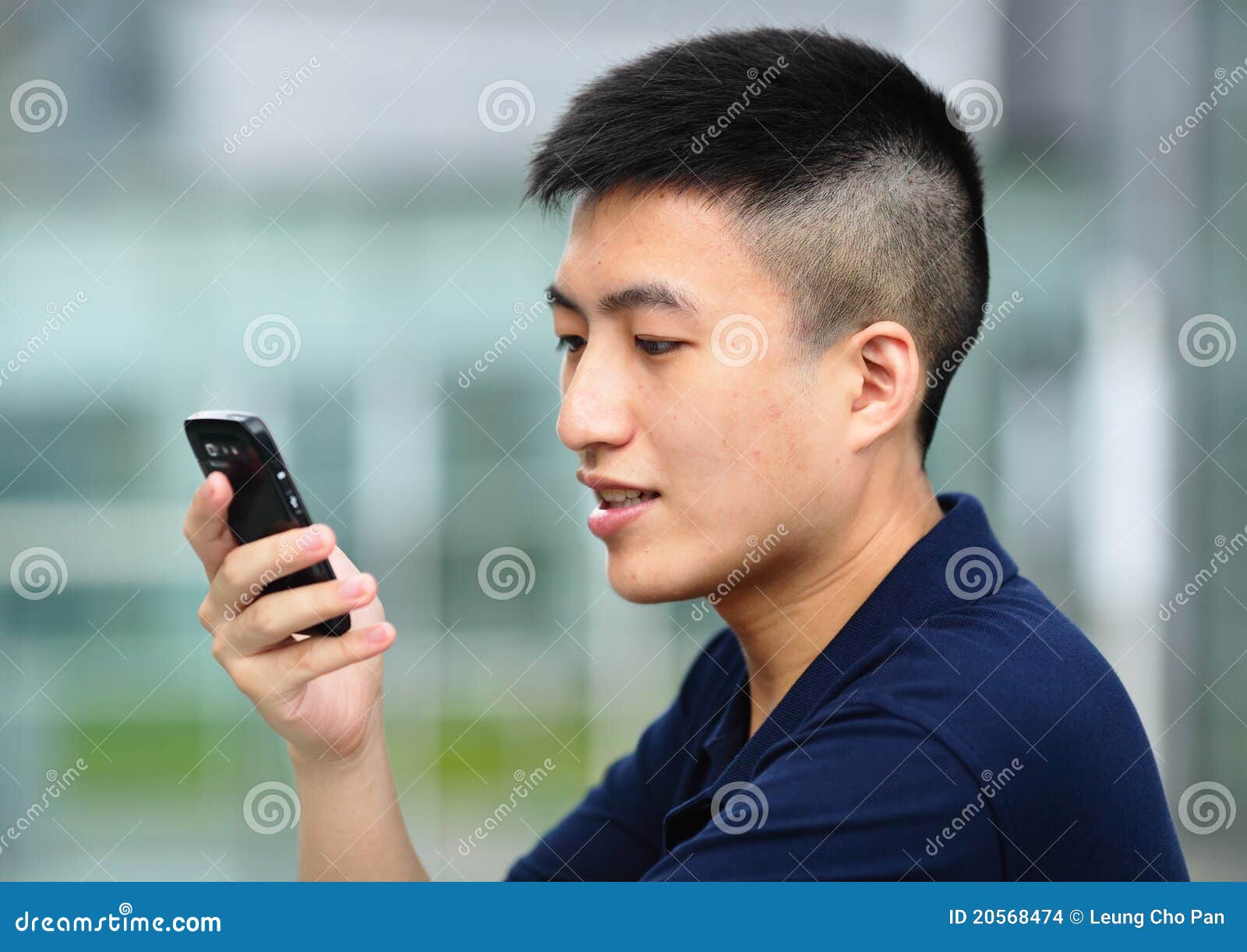 Man texting on cell phone stock photo. Image of messages - 20568474