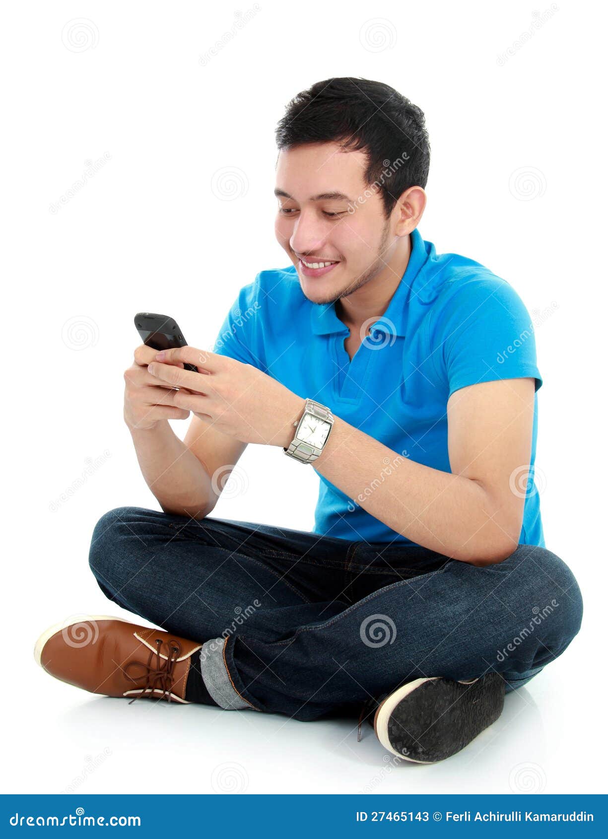 Man texting message stock image. Image of communication - 27465143