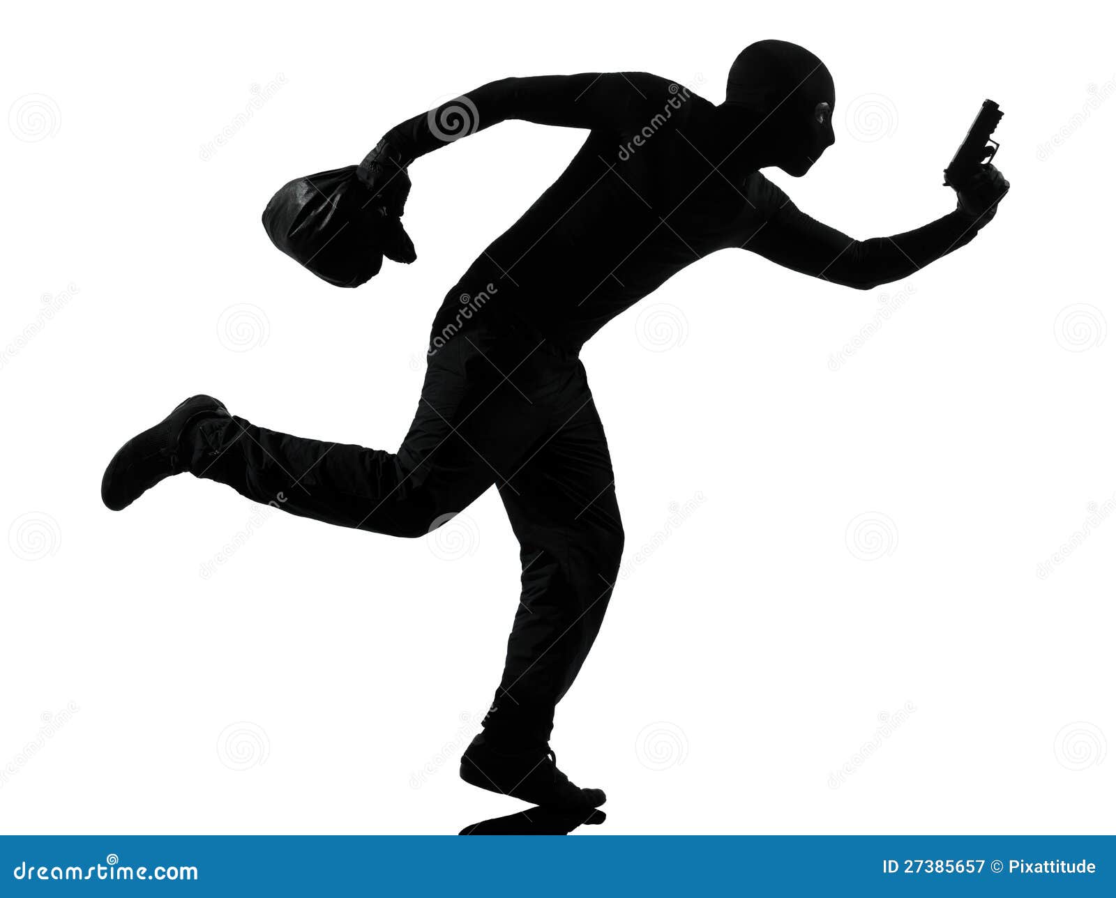 Man Thief Criminal Running Royalty Free Stock Photography - Image: 27385657
