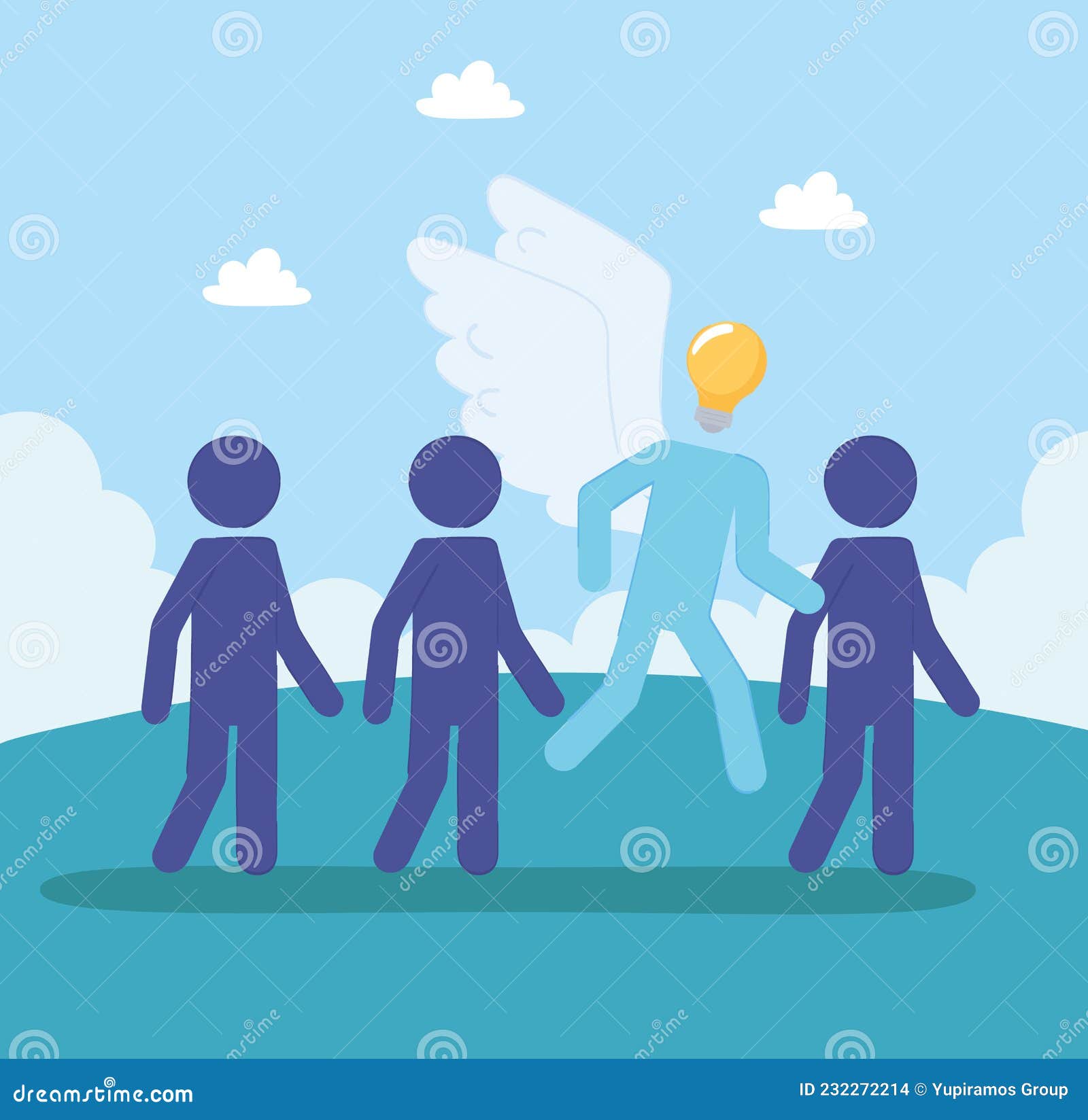 Be Different. Unique In A Group Of Many. Symbol Of Particularity ...