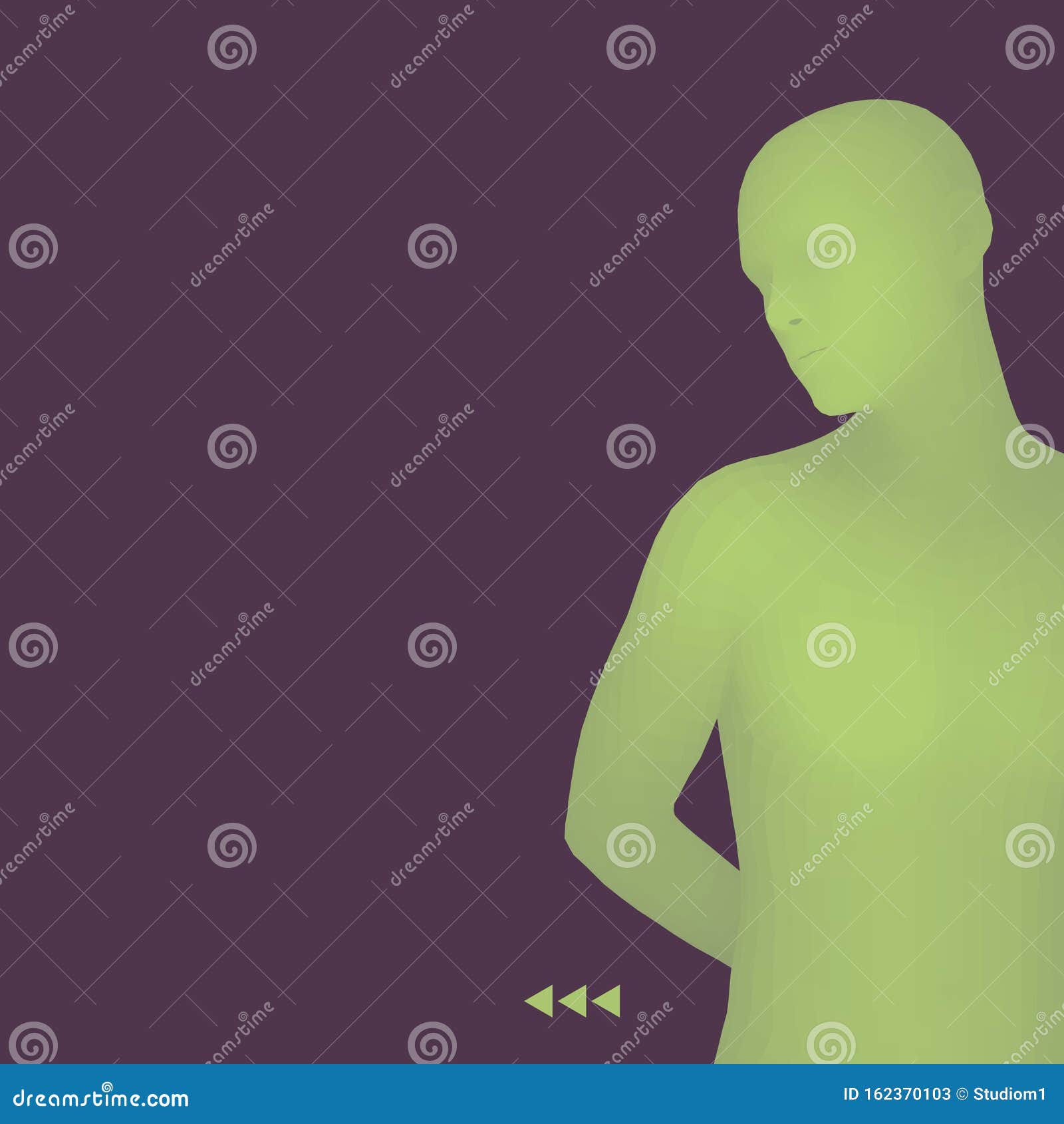 Man in a Thinker Pose. 3D Model of Man Stock Vector - Illustration of ...