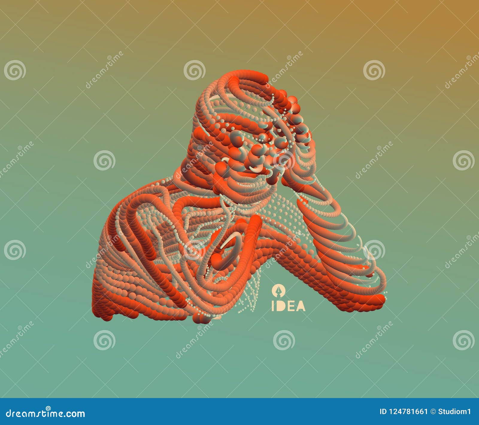 Man in a Thinker Pose. Miserable Depressed Men Sitting and Thinking. 3d ...