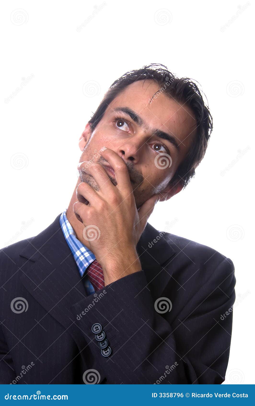 Man thinking stock photo. Image of executive, lifestyle - 3358796