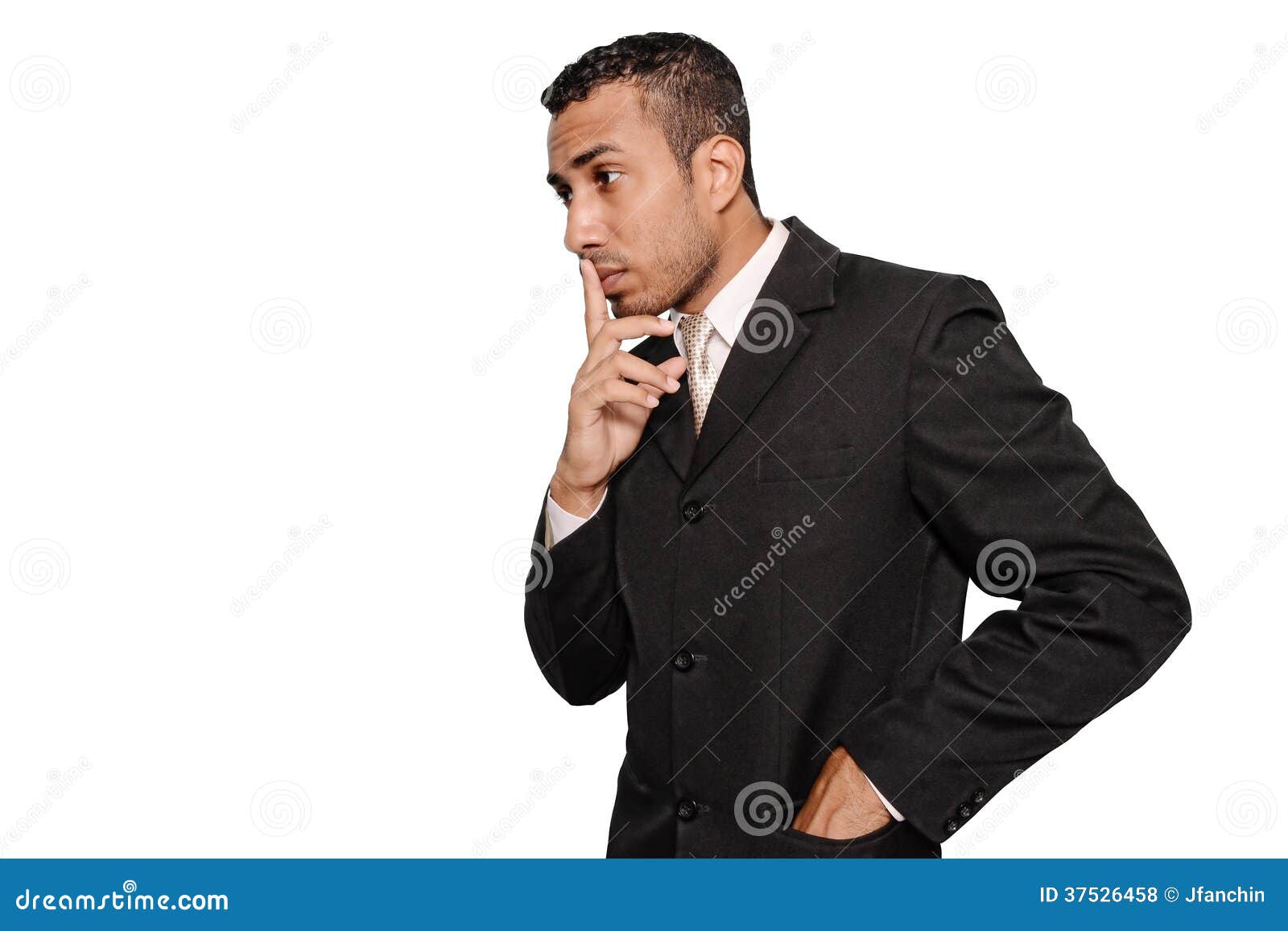 Man thinking stock photo. Image of elegance, executive - 37526458