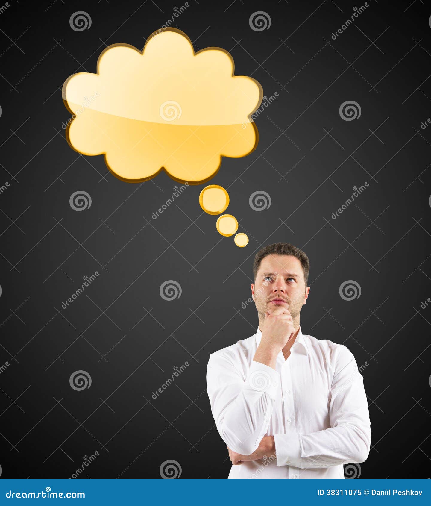 Man thinking stock image. Image of people, contemplating - 38311075