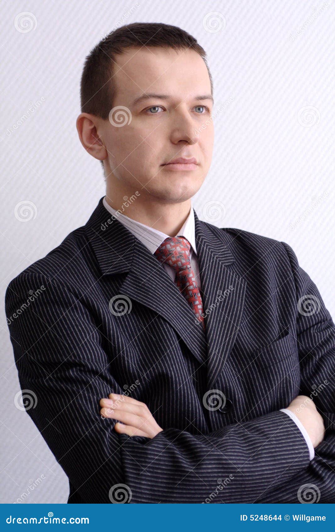 Man is thinking stock photo. Image of formalwear, hand - 5248644