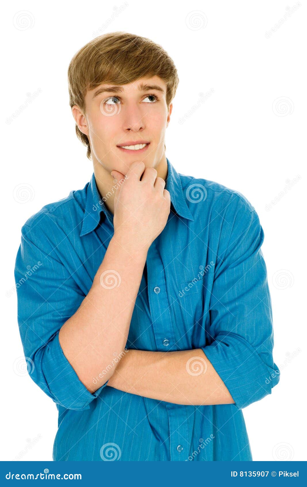 Man thinking stock image. Image of contemplating, male - 8135907